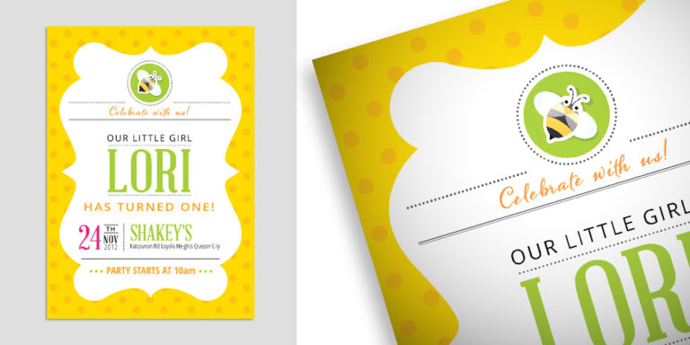 Bee-Themed Birthday Party Invitations - happyhandsproject.com