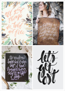 Calligraphy & Lettering Inspiration: Rustic and Dreamy - Happy Hands ...