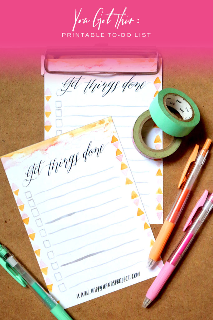 Freebie: Printable To-Do List - Happy Hands Project