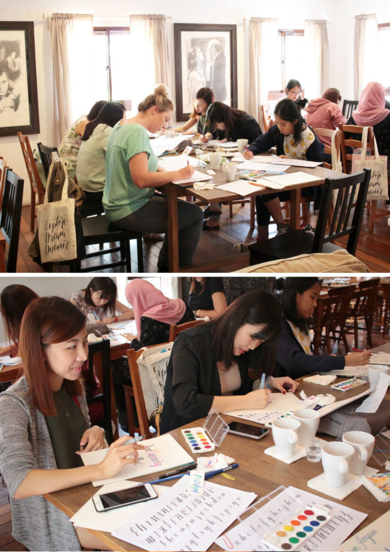 Brush Lettering Workshop - Happy Hands Project