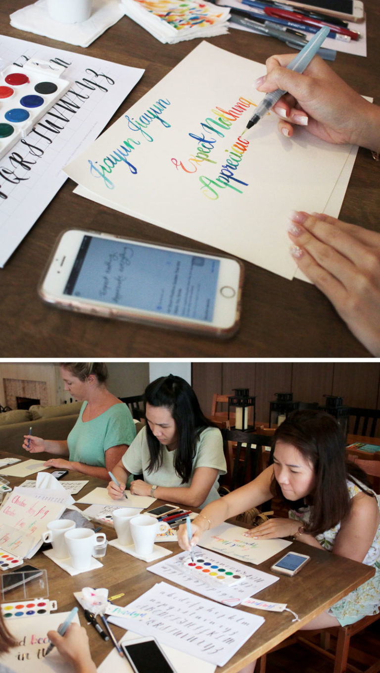 Brush Lettering Workshop - Happy Hands Project