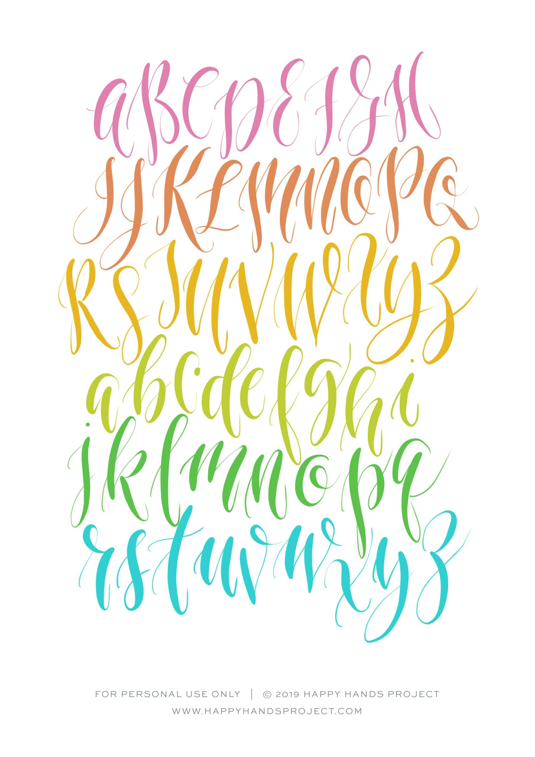 HHP-Brush-Lettering-Alphabet-Exemplar - Happy Hands Project