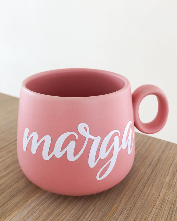 Calligraphy Printed Coffee Mugs | Happy Hands Project