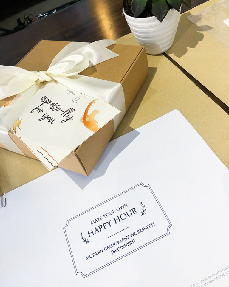 Modern Calligraphy Workshop in Manila 2022 - Happy Hands Project