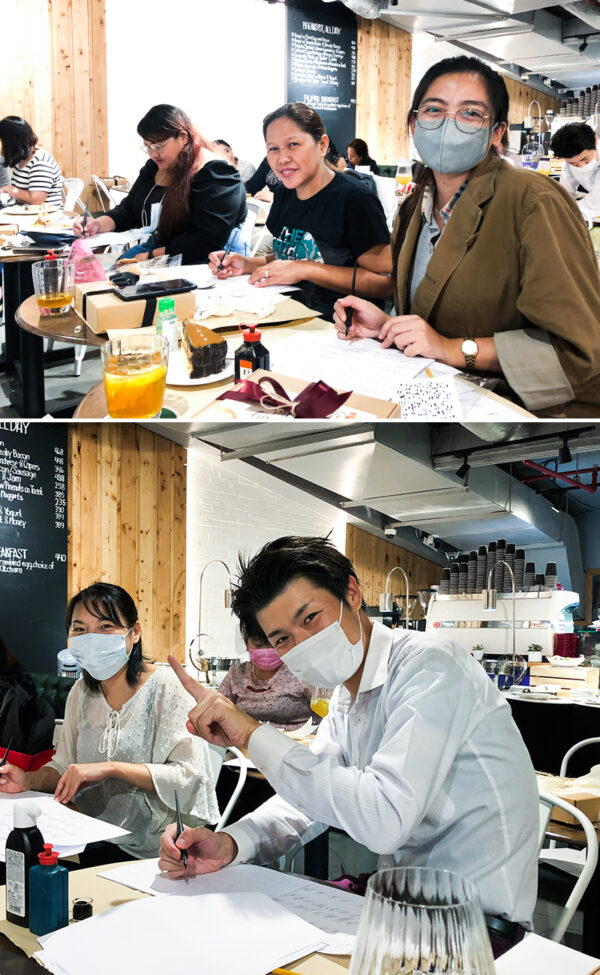 Modern Calligraphy Workshop in Manila 2022 - Happy Hands Project
