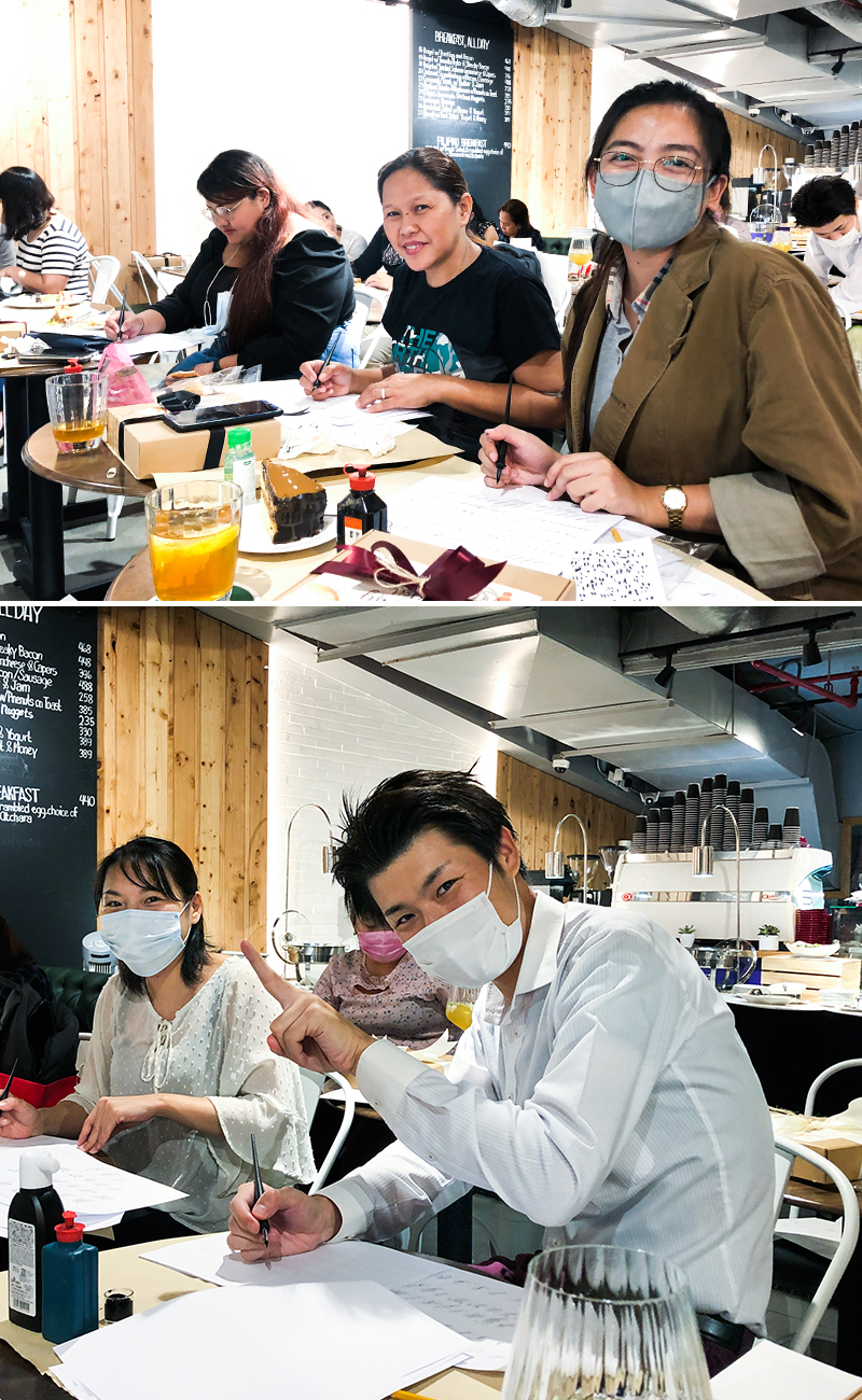 Modern Calligraphy Workshop in Manila 2022 - Happy Hands Project