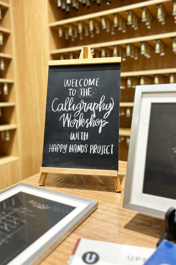 Modern Calligraphy Workshop in BGC - Happy Hands Project