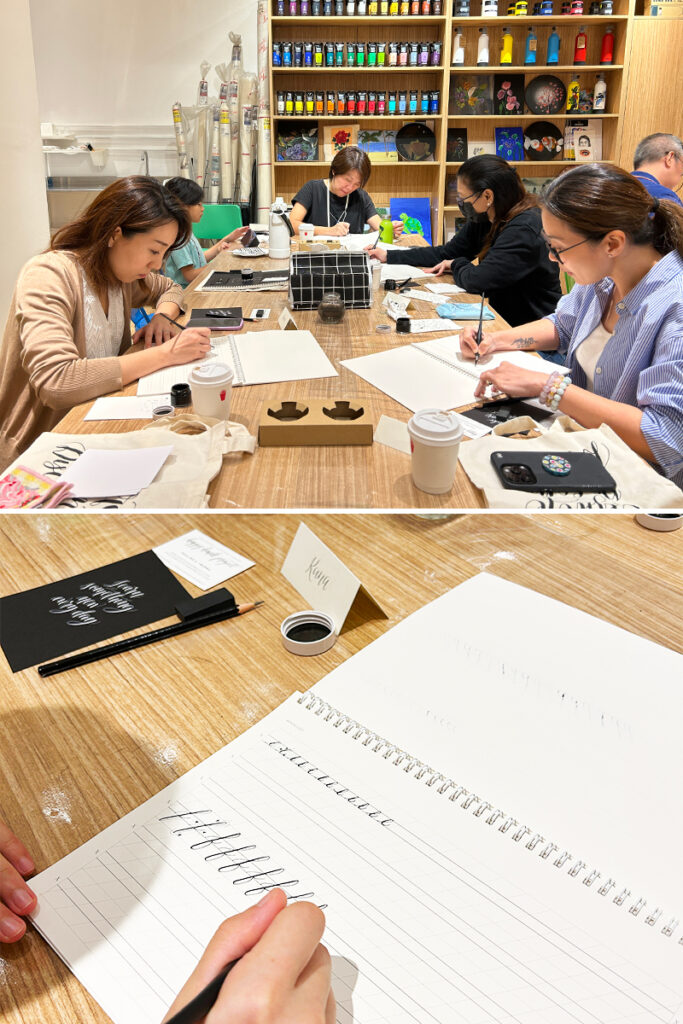 Modern Calligraphy Workshop in BGC - Happy Hands Project