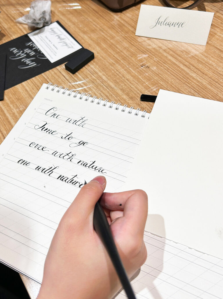 Modern Calligraphy Workshop in BGC - Happy Hands Project