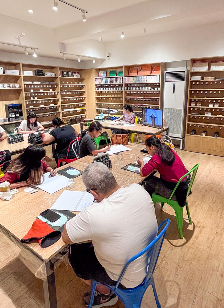 Brush Lettering Basics Workshop at BGC - Happy Hands Project